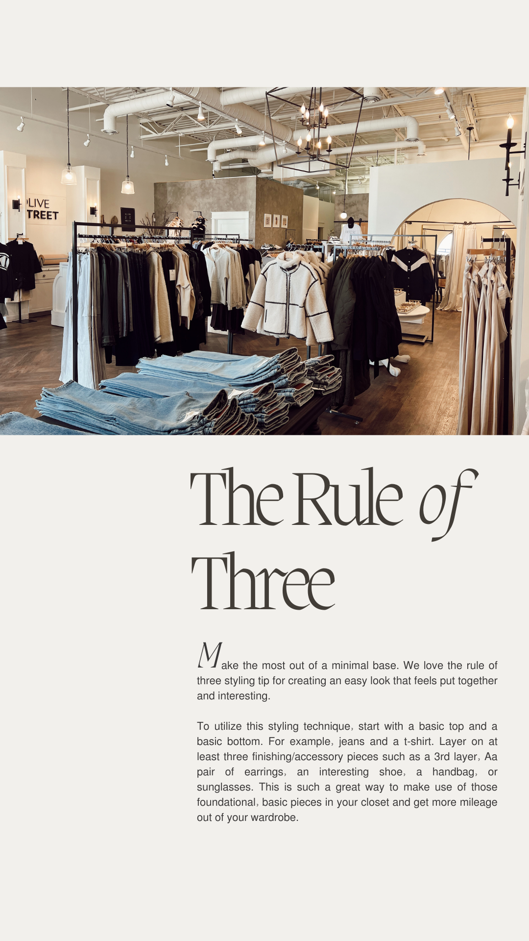 Styling Tip: Rule of Three – Olive Street